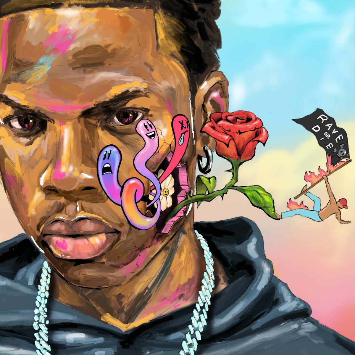 Rema 'Rave or Die' Drawing Poster – PRNTD