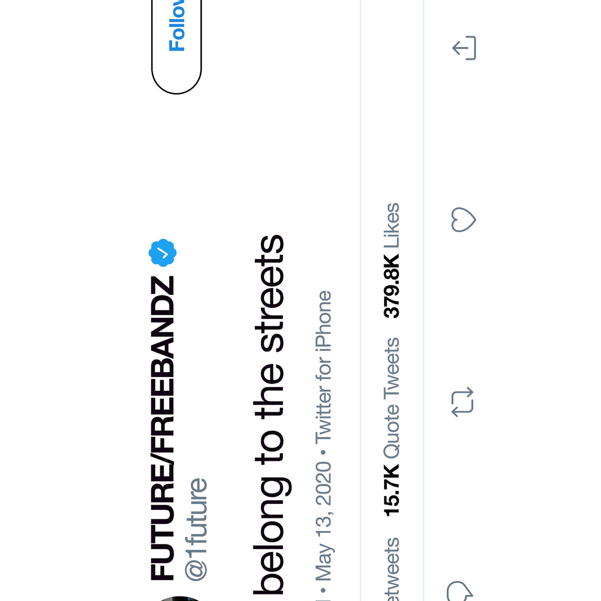 Future 'Streets' Tweet Poster – PRNTD